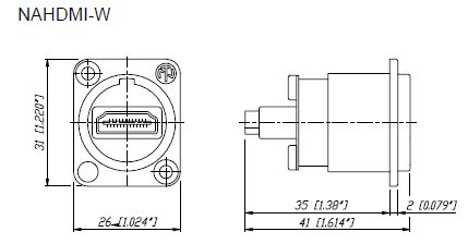 NAHDMI-W- - 佳耐美代理Canare (广州铄力电子)